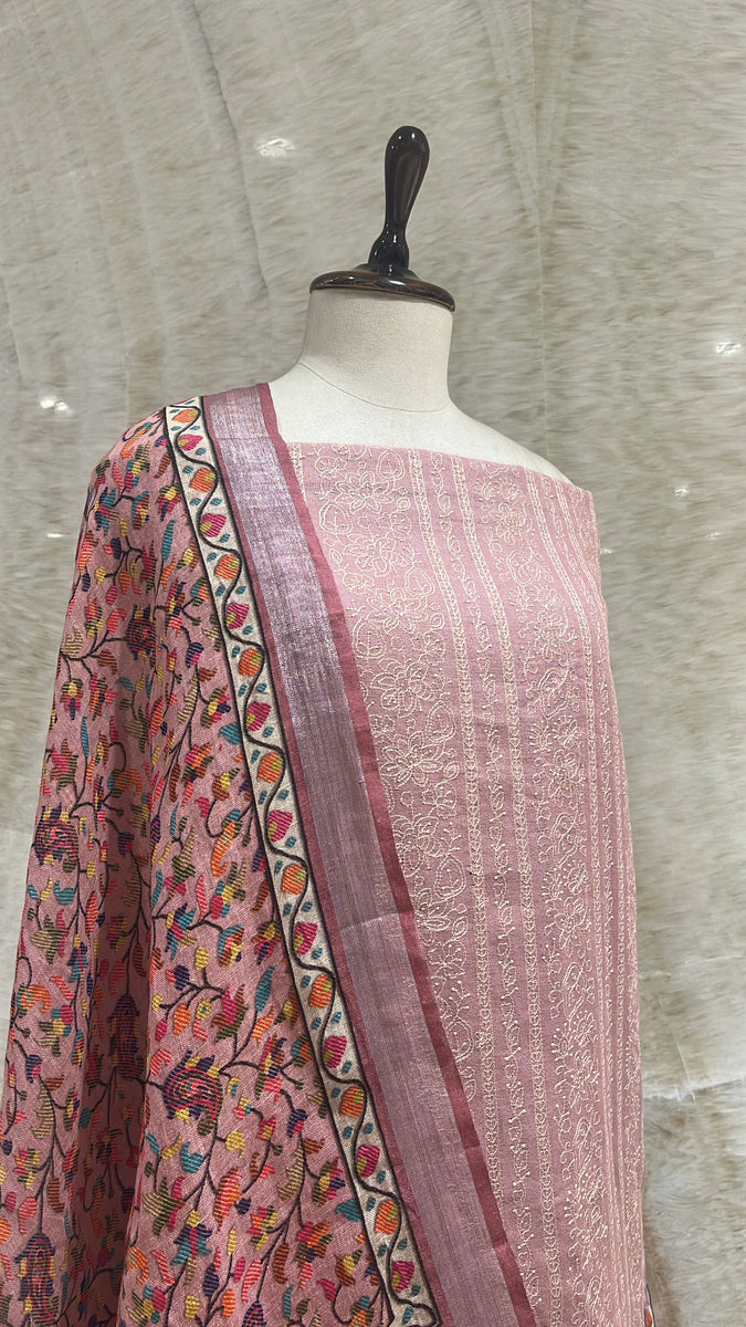 Handwoven Onion Linen Suit Piece– Frontier Phagwara