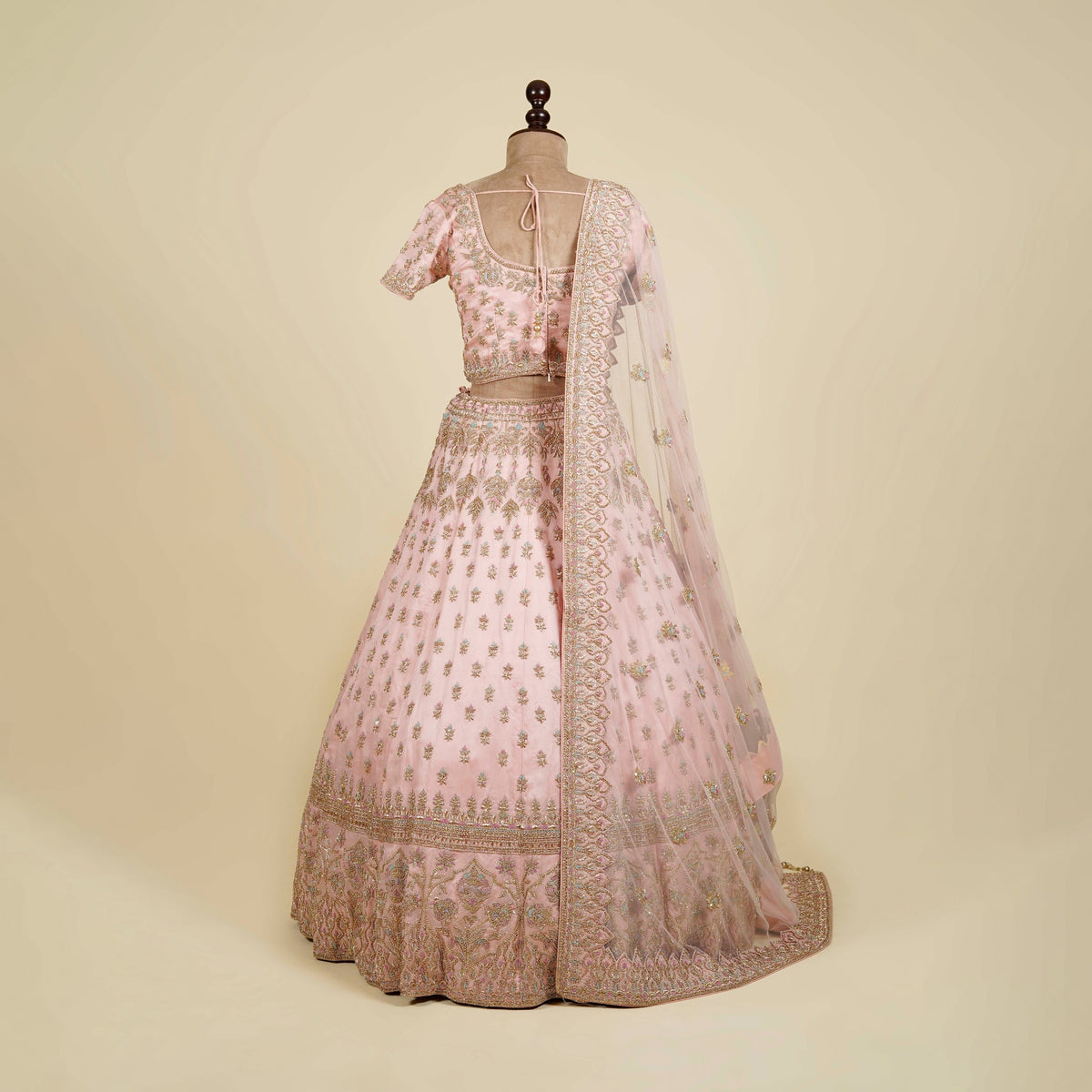 Baby Pink Lehenga Choli embellished with Zardosi work– Frontier Phagwara